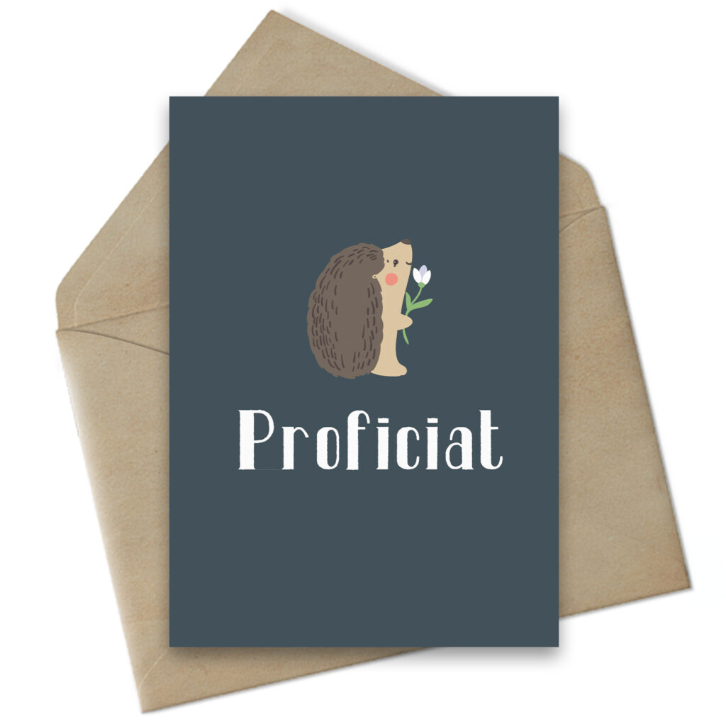 Proficiat – Wenskaart – Creanna handmade