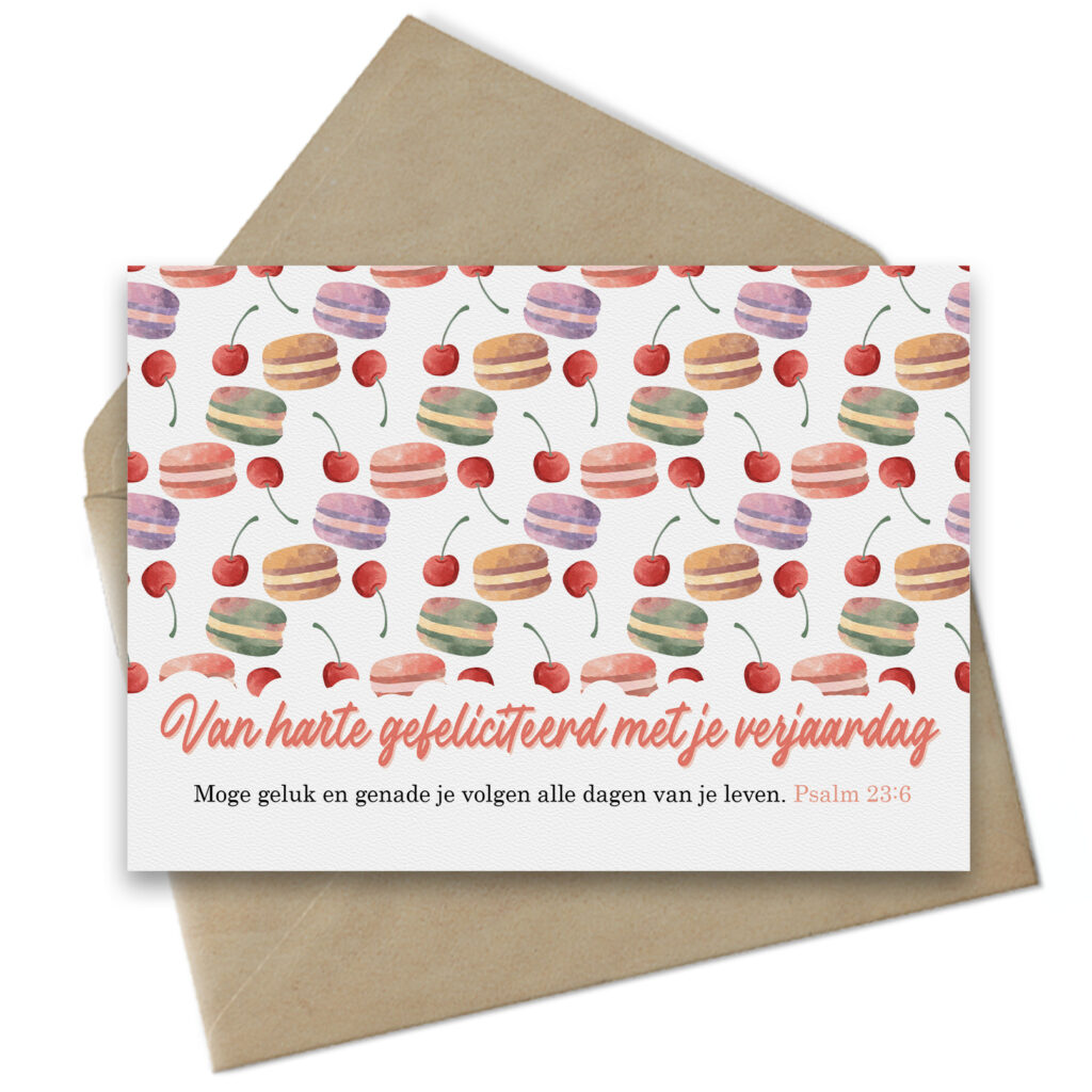 Van harte gefeliciteerd met je verjaardag – Wenskaart – Creanna handmade